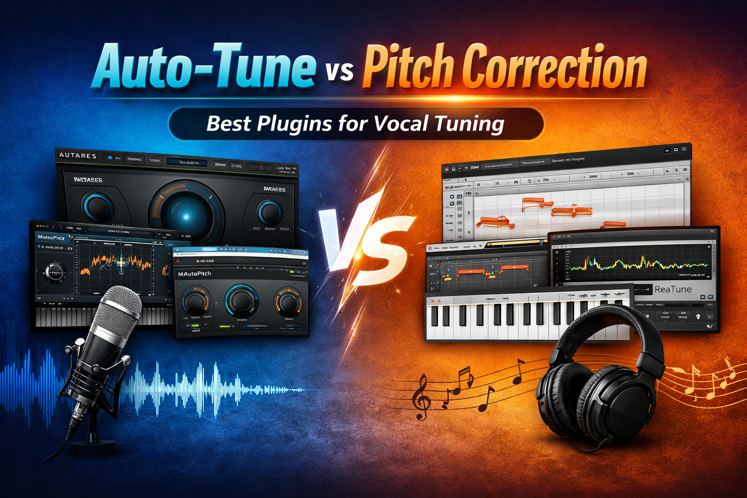 Auto-Tune vs Pitch Correction: Best Plugins for Vocal Tuning