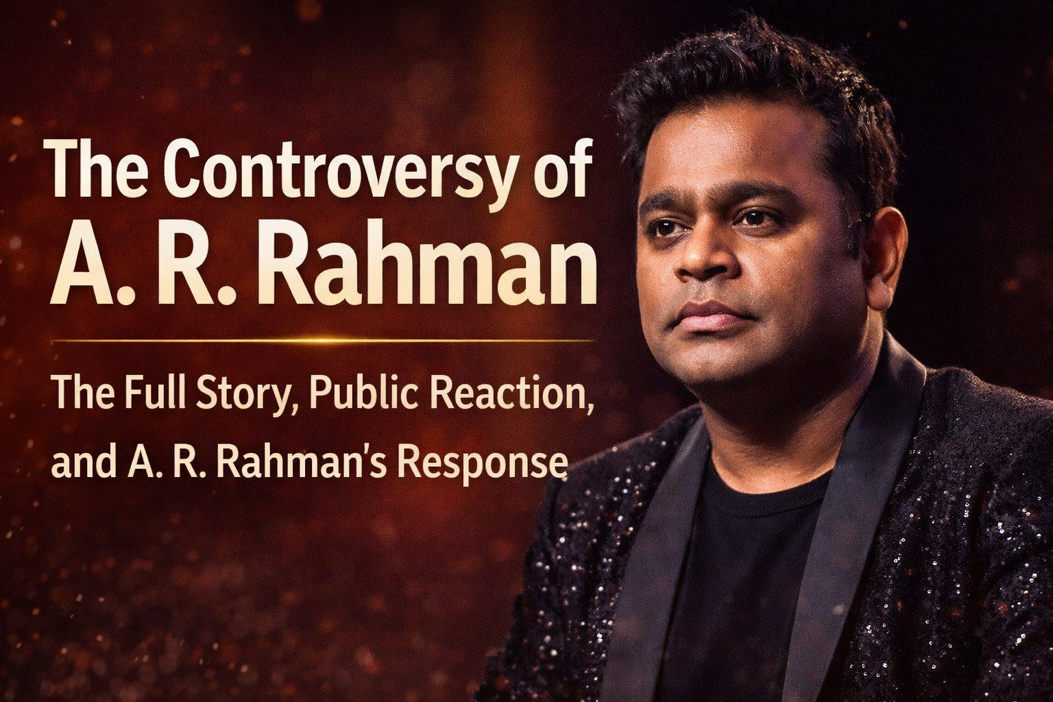 The A. R. Rahman Controversy